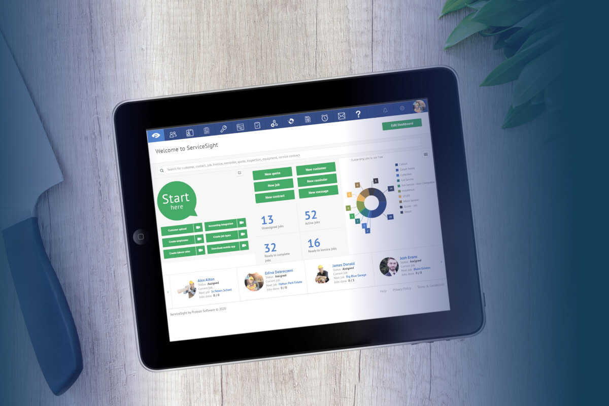 Catering Equipment Service Software | Sector | Protean Software
